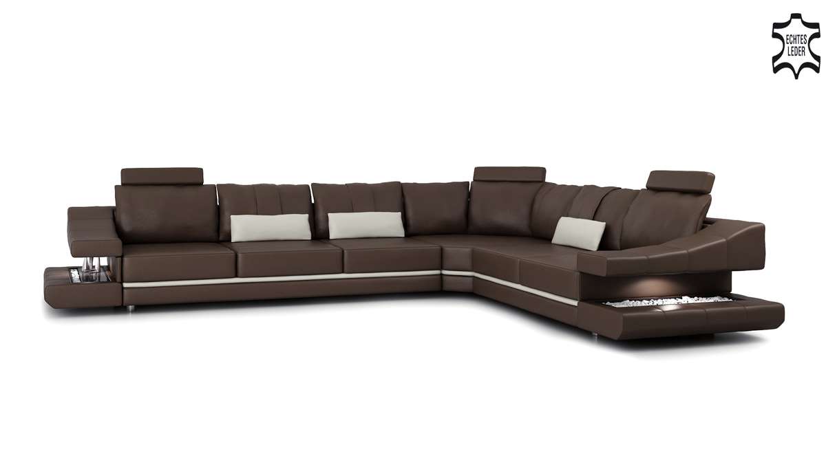 Ledercouch STUTTGART - elegantes Ledersofa von Bullhoff by Giovanni ...